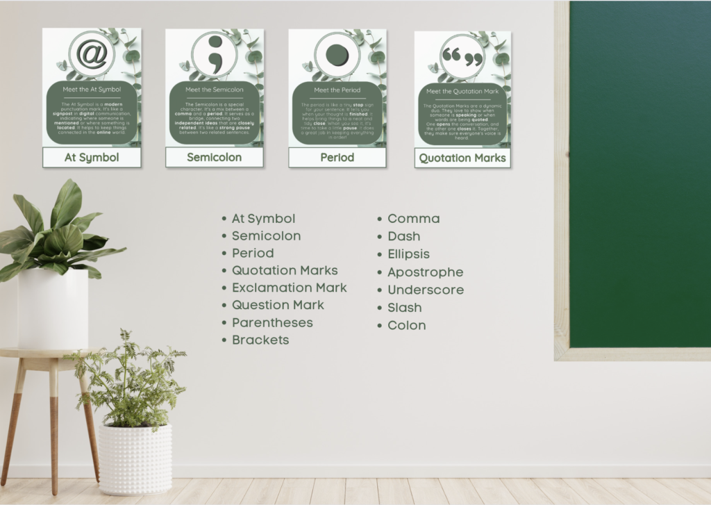 Punctuation Marks Posters – Klashulp.co.za